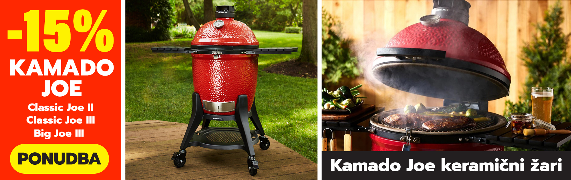 VROČE: Keramični žari Kamado Joe - LONCI&POKLOPCI by Bajde